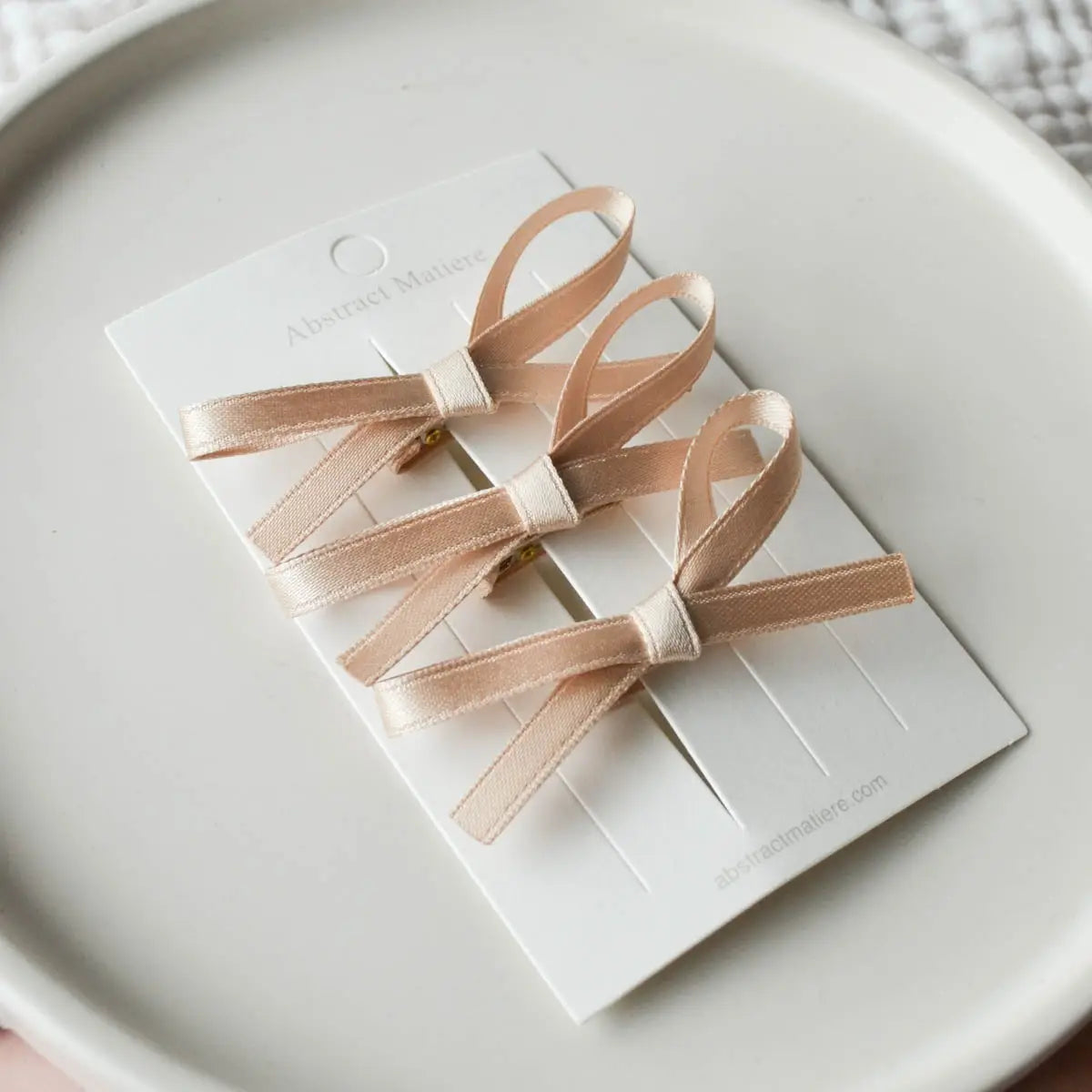 Satin Hair Ribbon Trio Set – Francis + Fern