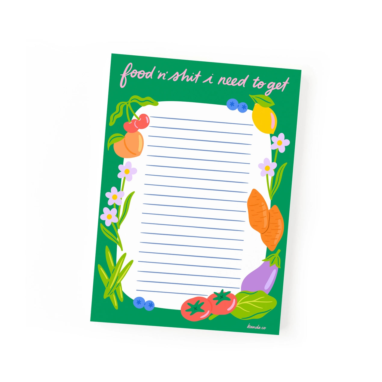 Food n' Shit Notepad – Francis + Fern